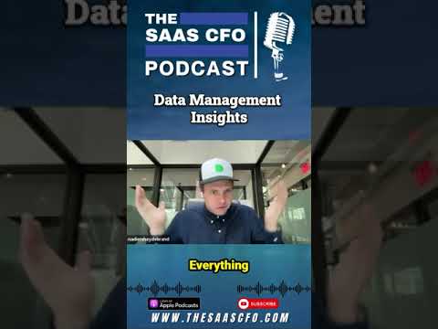Data Management Insights #saas #podcast #datamanagement #mindfuel #shorts #saasstartup #saasmetrics