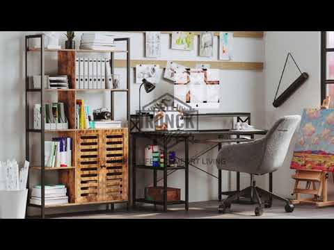 IRONCK Industrial 5 Tier Bookshelf and Bookcase,