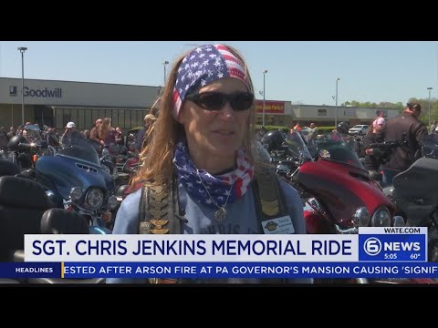 Community remembers Sgt. Chris Jenkins at memorial ride