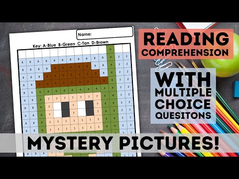 Reading Comprehension Mystery Pictures for Students