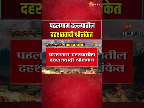 Pahalgam Terror Attack | पहलगाम हल्ल्यातील दहशतवादी श्रीलंकेत, कोलंबोमध्ये विमानाची झडती