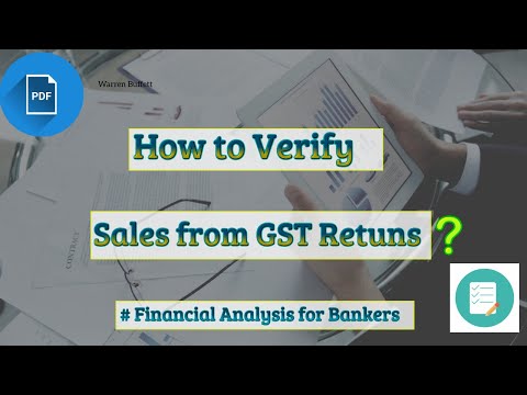 Verify Sales from GST Return