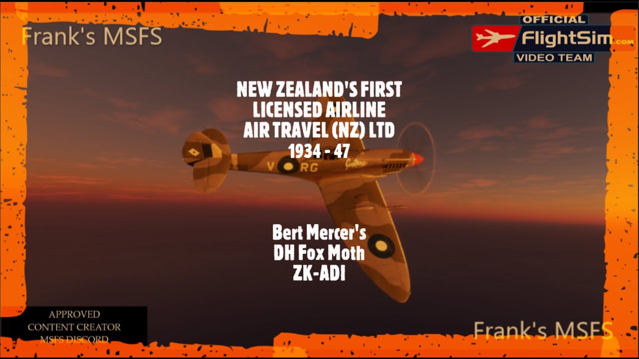 New Zealand's 1st Licensed Airline, Air Travel NZ, 1934-47 - Videos & Streams - Microsoft Flight ...