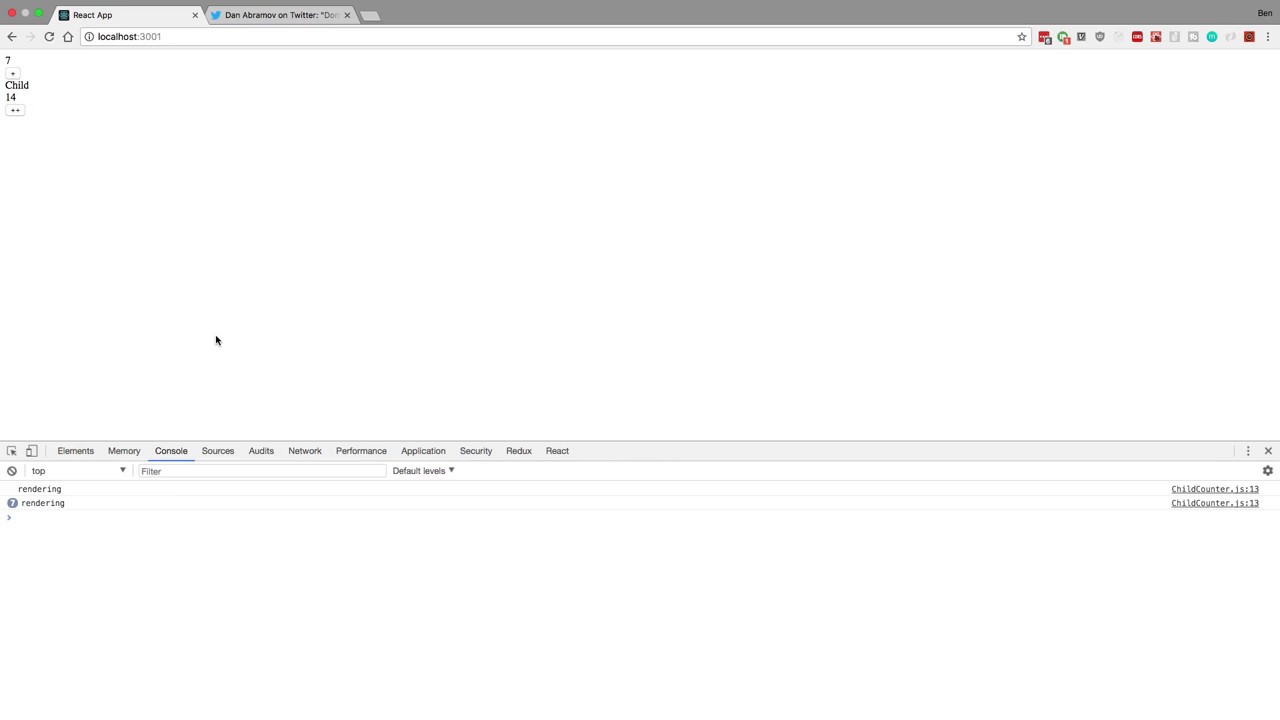 React Pure Component