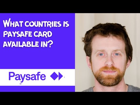 What countries is paysafe card available in