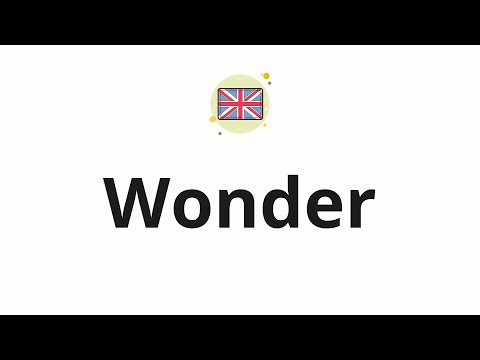 How to pronounce Wonder
