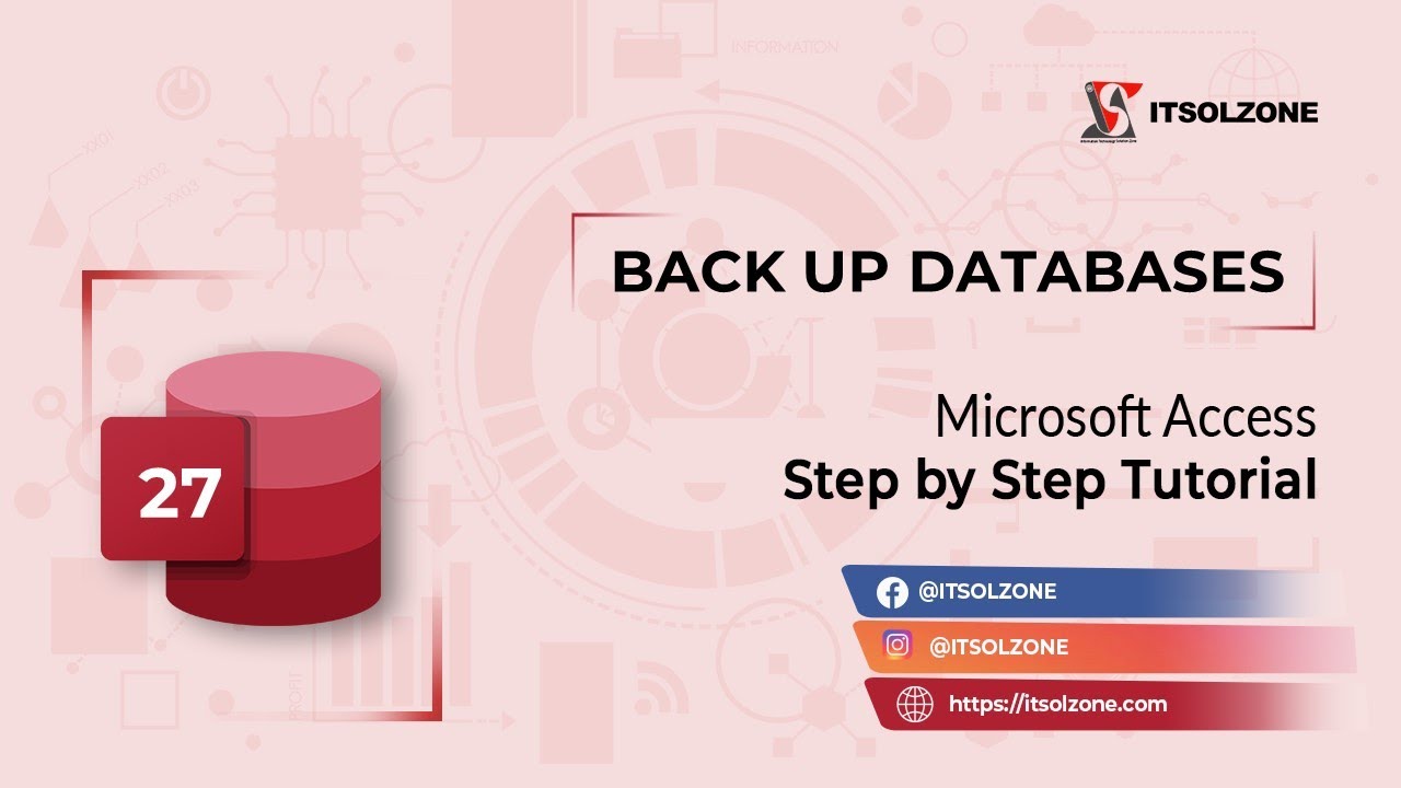 How to Backup Microsoft Access Databases - Step by Step Tutorial