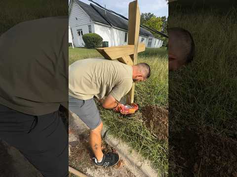 Setting a Mailbox Post at my Rental Property