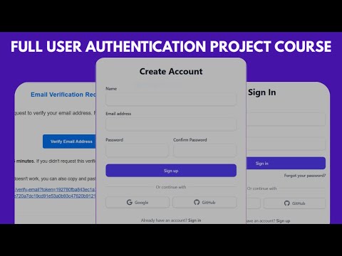 Complete User Authentication Flow - Full User Authentication Project Course