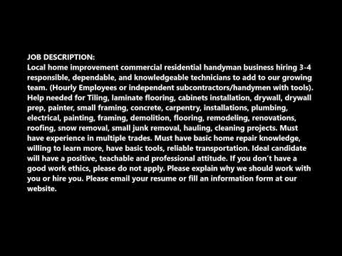 Handyman Maintenance Technician Jobs Employment In McAllen, TX | Handyman McAllen