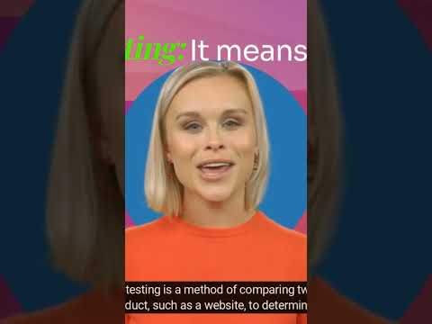 What is the definition of A/B testing