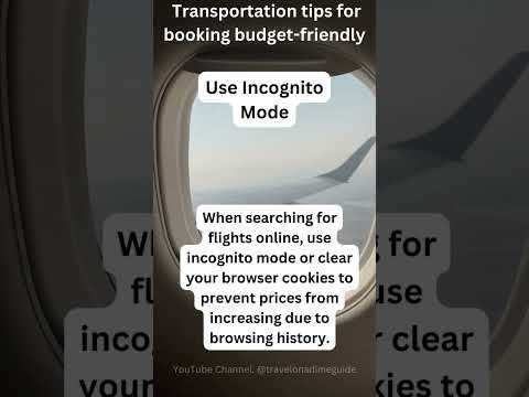 Transportation Tips for Booking Budget-Friendly | Use Incognito Mode