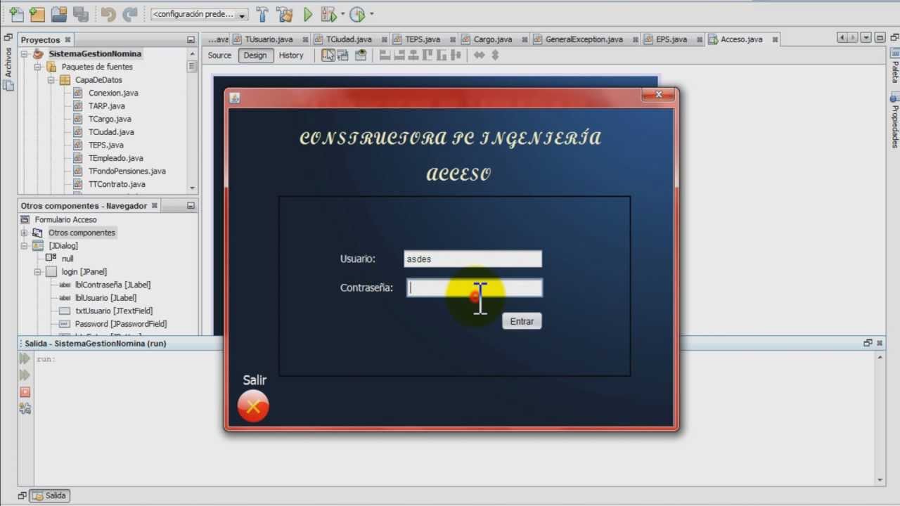 Tutorial Programación pantalla de Acceso(Login) en JAVA Netbeans