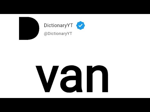 Van Meaning in English