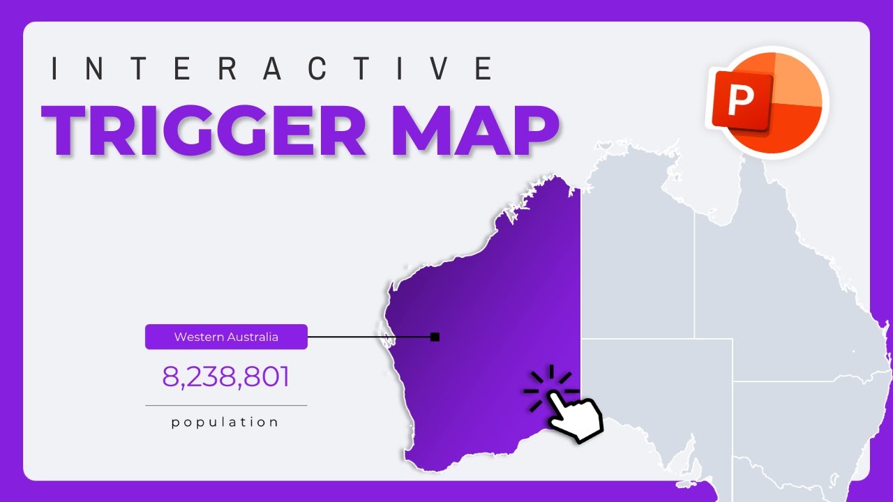 How to Make an Interactive Map in PowerPoint with Triggers📍🌍 |  Step-by Step Tutorial