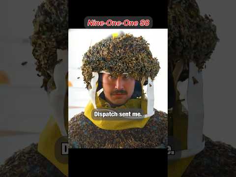 Firefighter racing against a swarm of bees || 9-1-1 #series #shorts #911