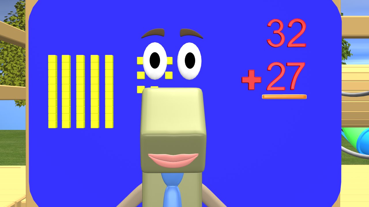 Double Digit Addition with Regrouping - 1st and 2nd Grade