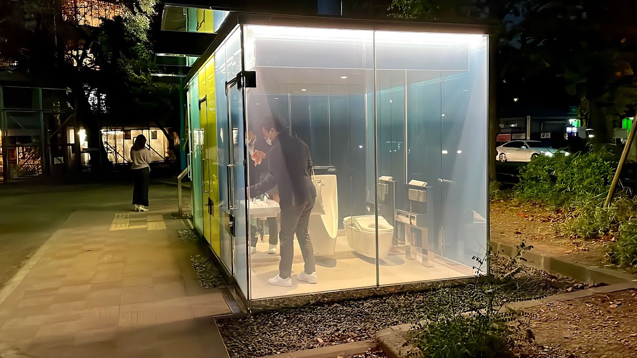 Japan's Transparent Public Toilets in Tokyo