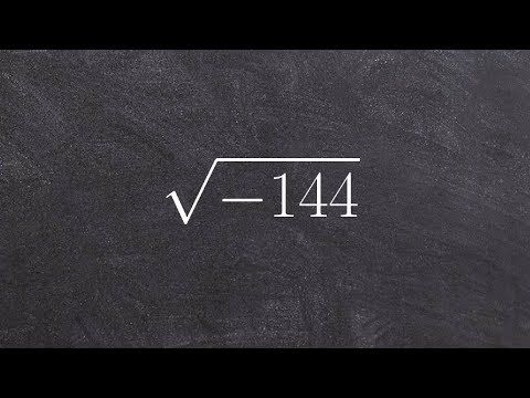 Algebra 2 - Math tutorial for simplifying a radical using the imaginary number i, sqrt(-144)