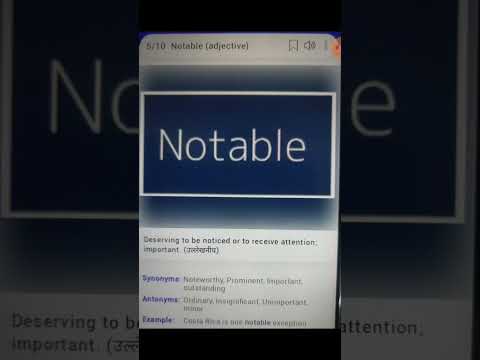 Synonyms of NOTABLE ll IELTS vocabulary