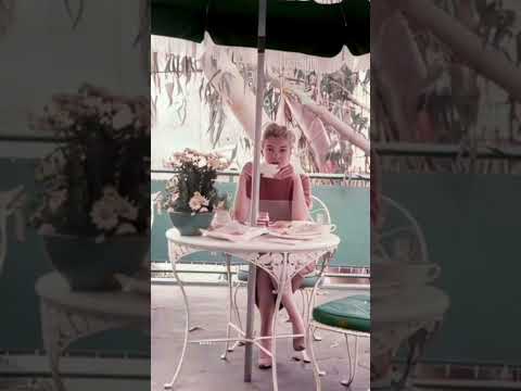 Marilyn Monroe, a cuppa tea and the umbrella 1953 - Taken by Milton Greene #shorts #movie #star