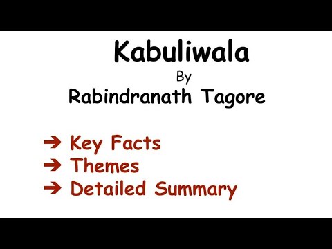 Kabuliwala by Rabindranath Tagore Summary in Hindi/Urdu |Themes | Key Facts | Detailed Summary|