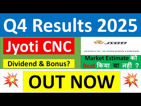 JYOTI CNC AUTOMATION Q4 results 2025 | JYOTI CNC results today | JYOTI CNC Share latest News today