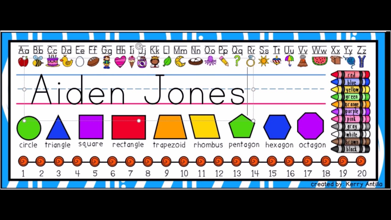 Editable Desk Name Tags