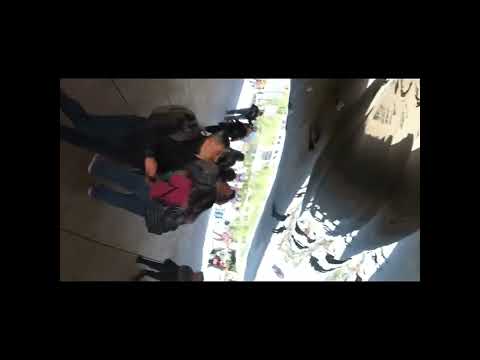 The View From Inside The Bean In Chicago!