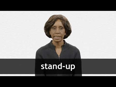 How to pronounce STAND-UP in American English