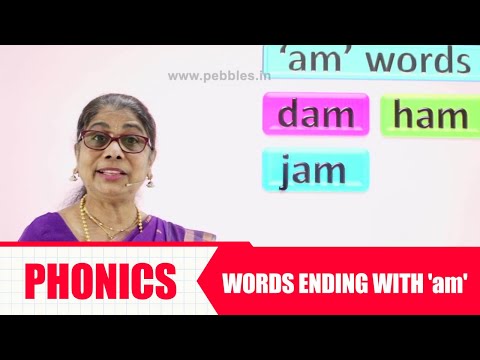 Rhyming words with Short vowels | Words ending with 'am' /Phonics| Basic English educational Part-34