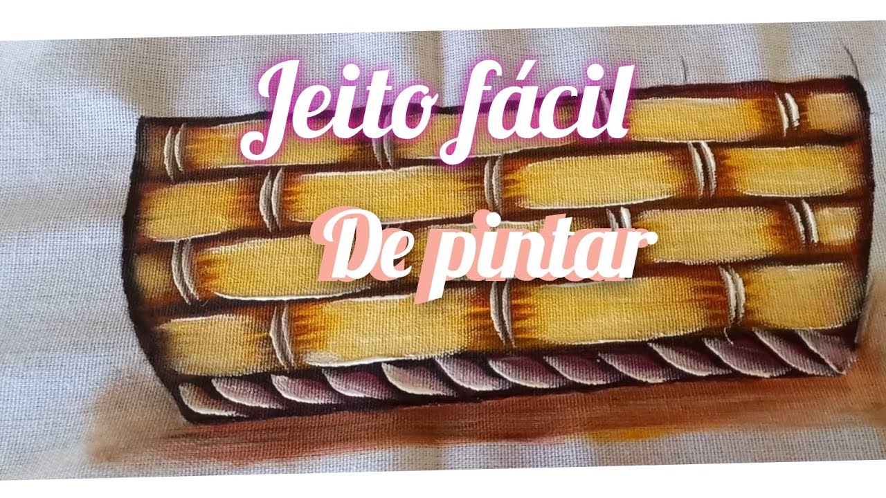 Como pintar cesta🎨/Simone art's- pintura em tecido