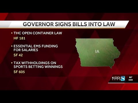Iowa Gov. Kim Reynolds signs 11 bills into law Friday