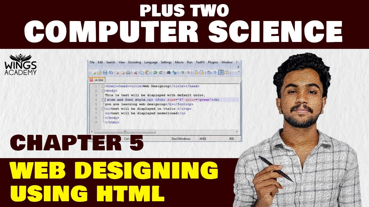 WEB DESIGNING USING HTML | PLUS TWO | COMPUTER SCIENCE | CHAPTER 5 | WINGS ACADEMY