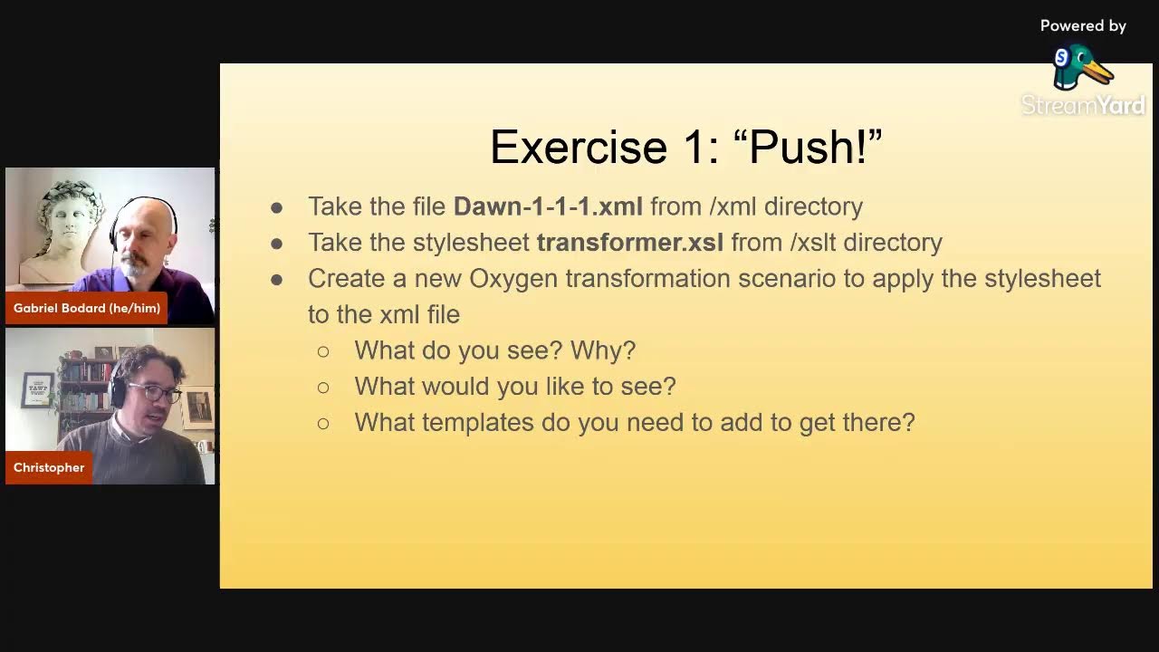 XSLT I: Basics, push processing