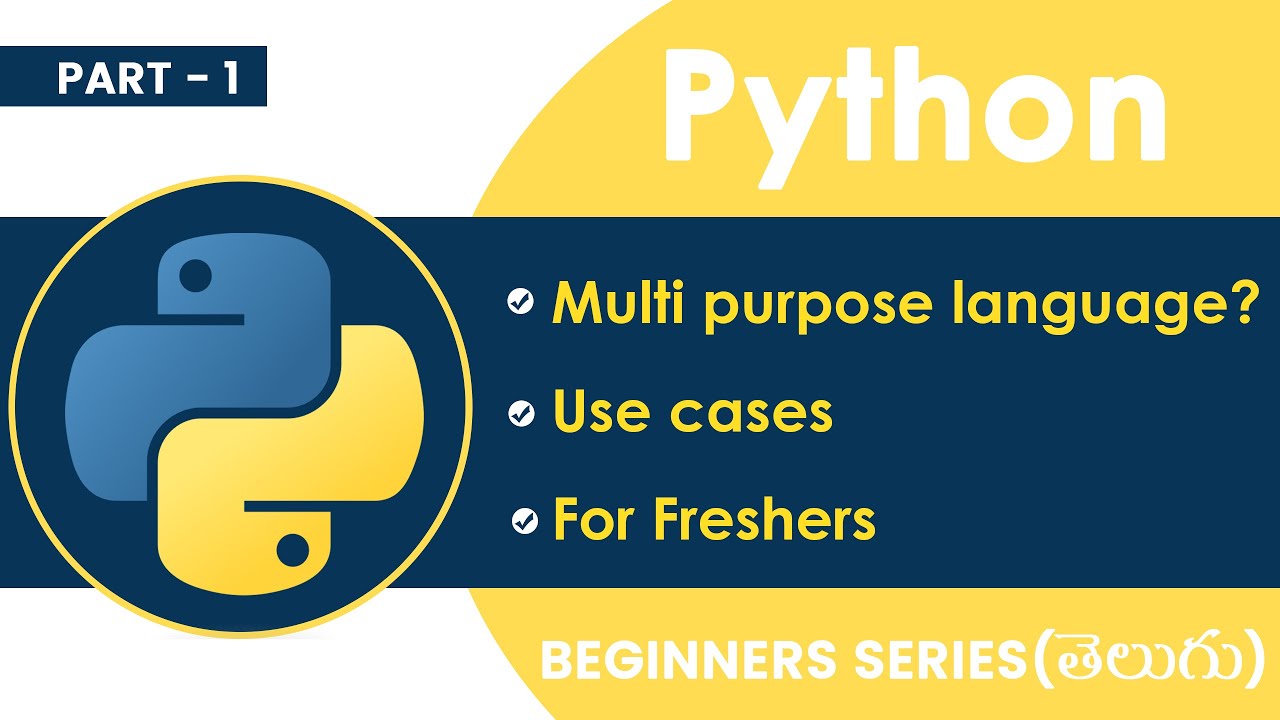 Python Telugu Tutorial For Beginners: Basic Concepts Part1[Oct 2022] #pythontutorial #pythonintelugu