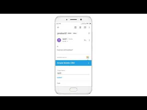 Simple Mobile CRM Gmail Add-on Quick Intro