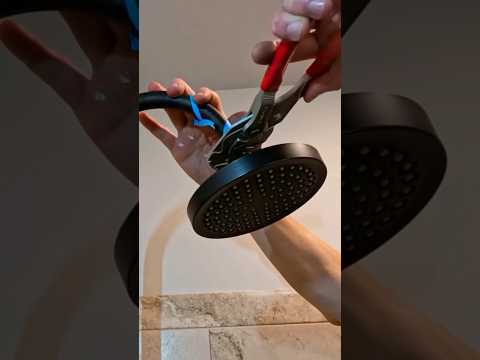Installing a new shower arm and rain showerhead πΏπ¦ #plumbing #plumber #asmr #diy