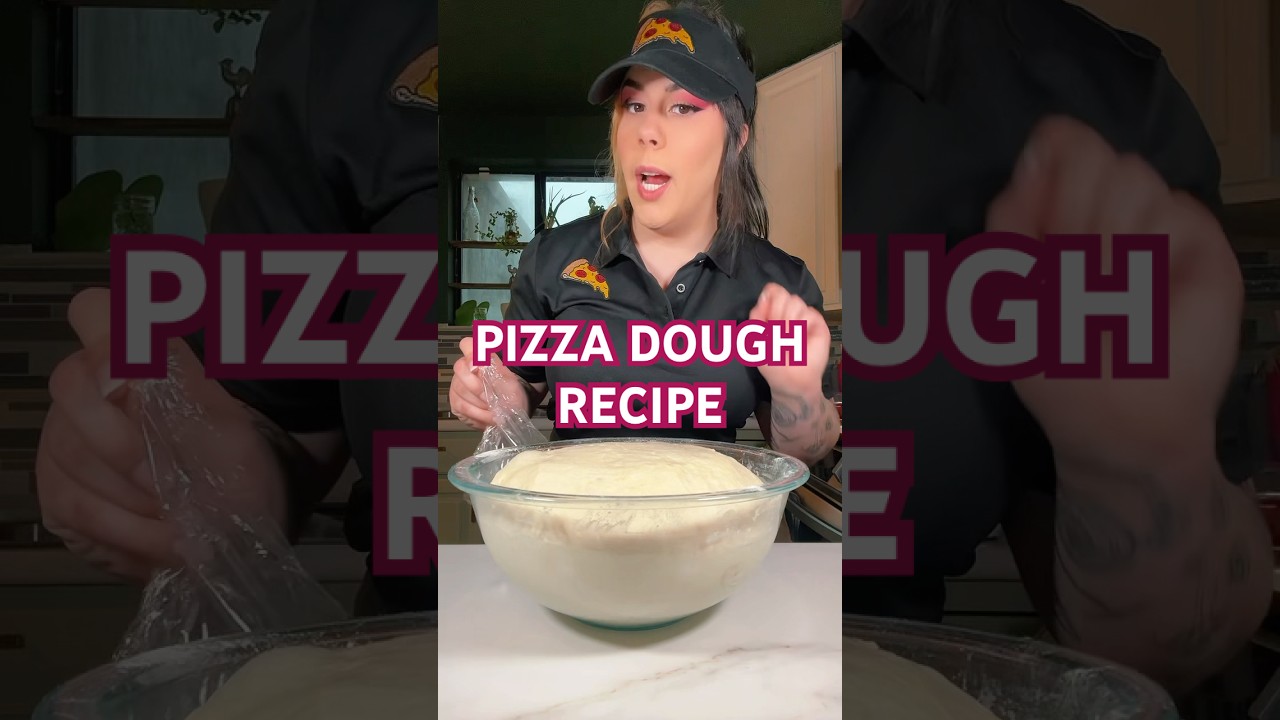 HOW TO MAKE PIZZA DOUGH | SUPER EASY #pizza #recipe #shorts