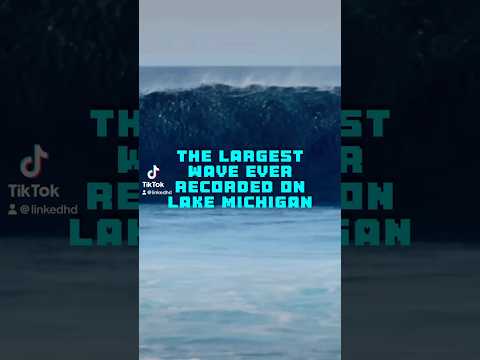 The Biggest Wave Ever Recorded on Lake Michigan #lakemichigan #greatlakes #waves