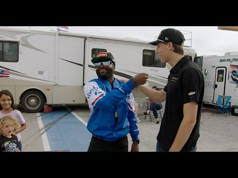 Anything can happen in Vegas when Carson Hocevar and Mamba Smith enter the GEICO campgrounds!