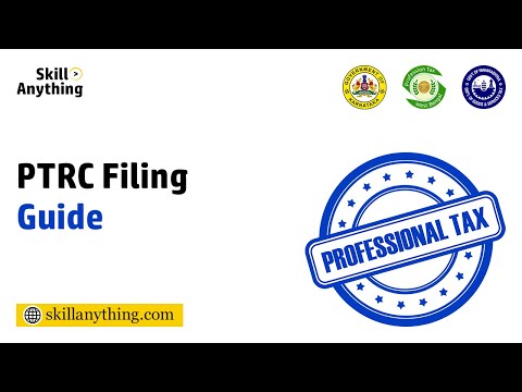 Filing PTRC (Professional Tax Registration Certificate) - Learn about Professional Tax #PTRC