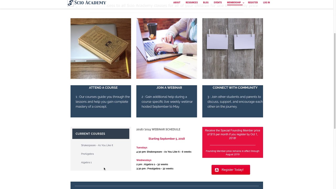 Scio Academy Website Tour