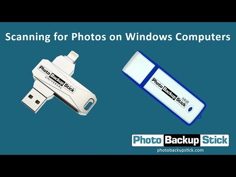 Photo Backup Stick - Scanning for Photos on Windows Computers