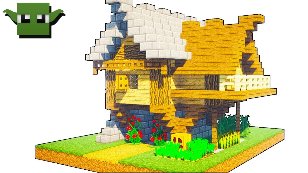 Minecraft Medieval Small House Tutorial (EASY 5X5 BUILDING SYSTEM ...