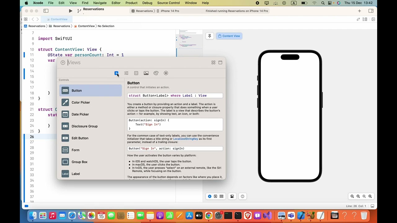 What is Declarative and imperative syntaxes are? Explanation with Swift UI and Xcode App Development