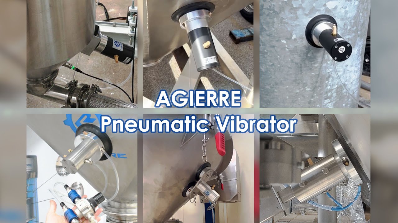 Pneumatic Vibrator Applications (fixed and with suction cup) - AGIERRE