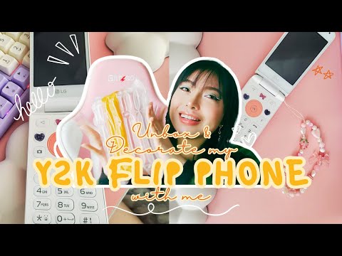 Unbox and Decorate my Y2K FLIP PHONE WITH ME! | LG Ice Cream