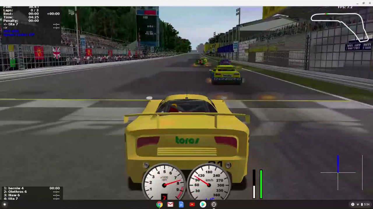 How to install Torcs 3D Racing Game on a Chromebook