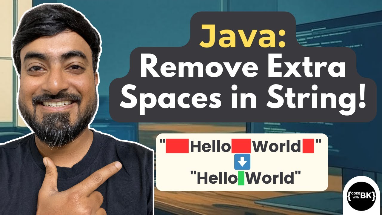 Java Program to Remove Extra Whitespaces from a String